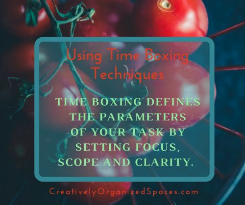Using Time Boxing Techniques for increased Productivity